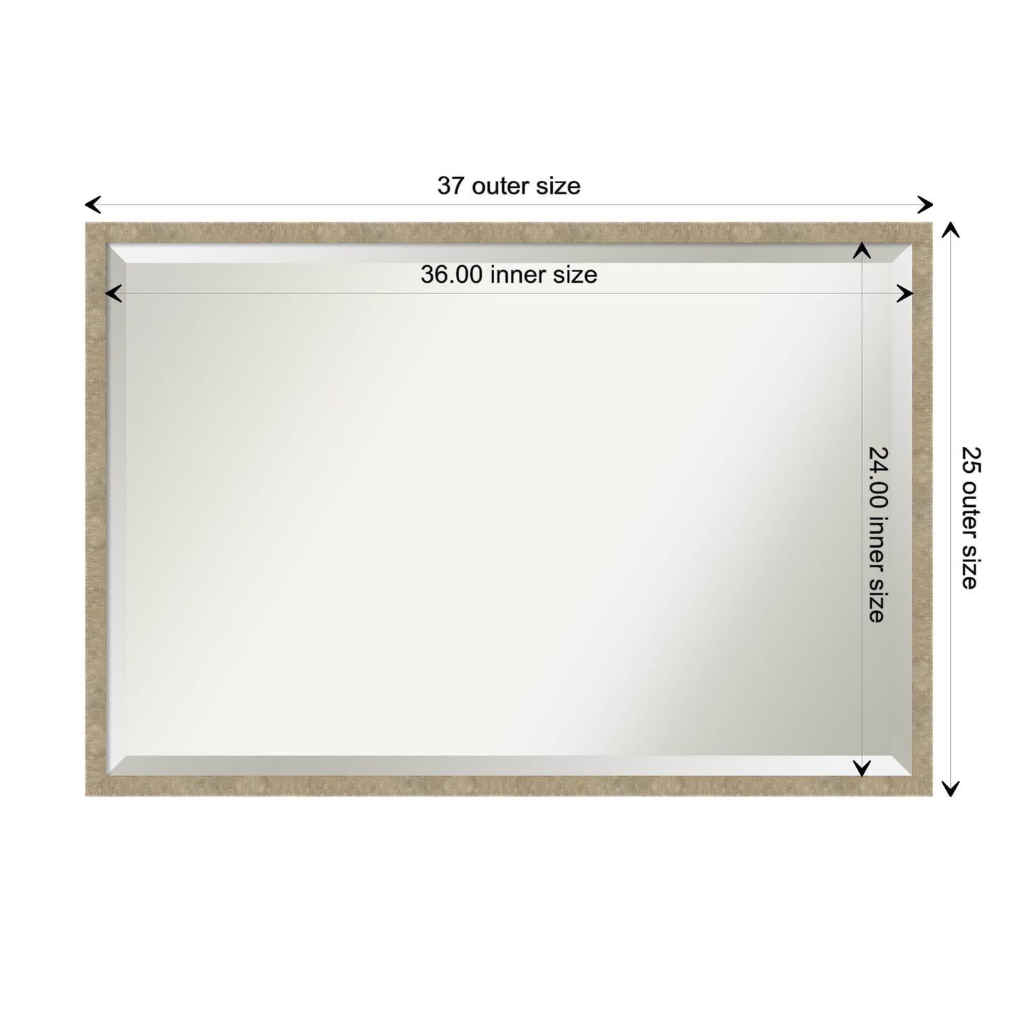 Beveled Bathroom Wall Mirror, Jet Frame | Michaels