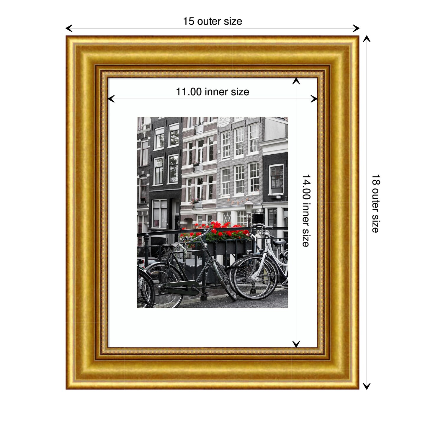 Townhouse Gold Wood Picture Frame | Michaels