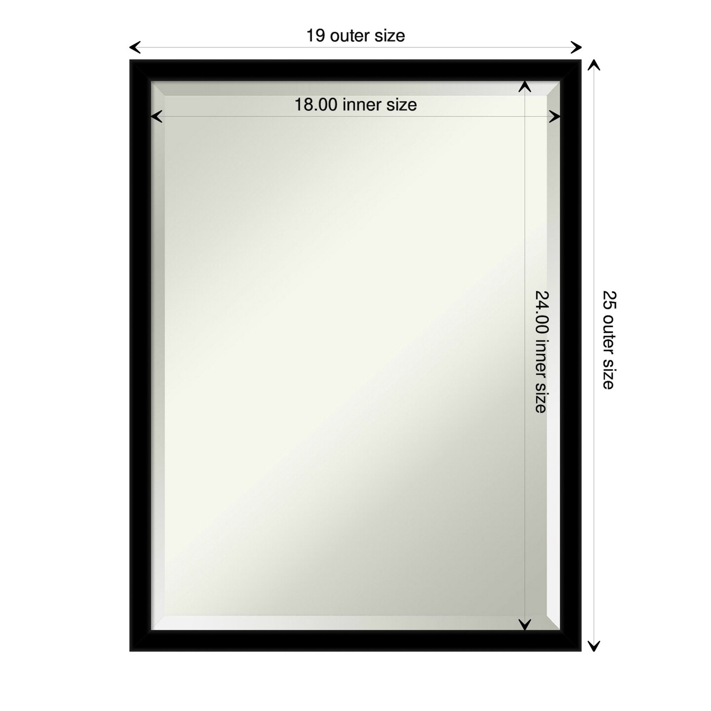 Beveled Bathroom Wall Mirror, Jet Frame | Michaels