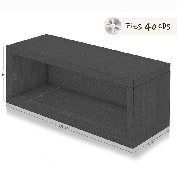 Way Basics Eco Stackable Memphis CD Storage Rack, Charcoal Black | Michaels