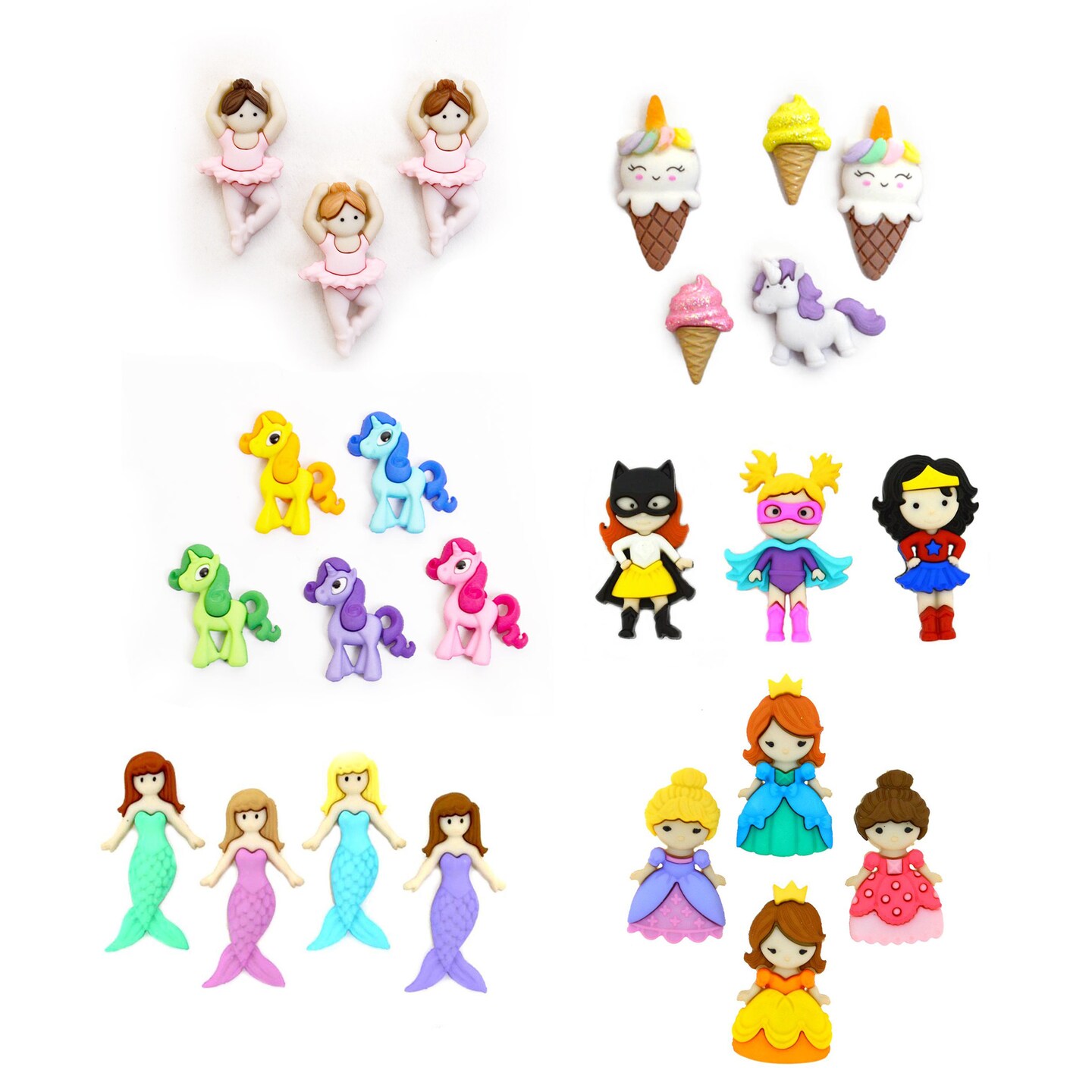 Dress it Up Buttons Girl Embellishment Assortment | Michaels