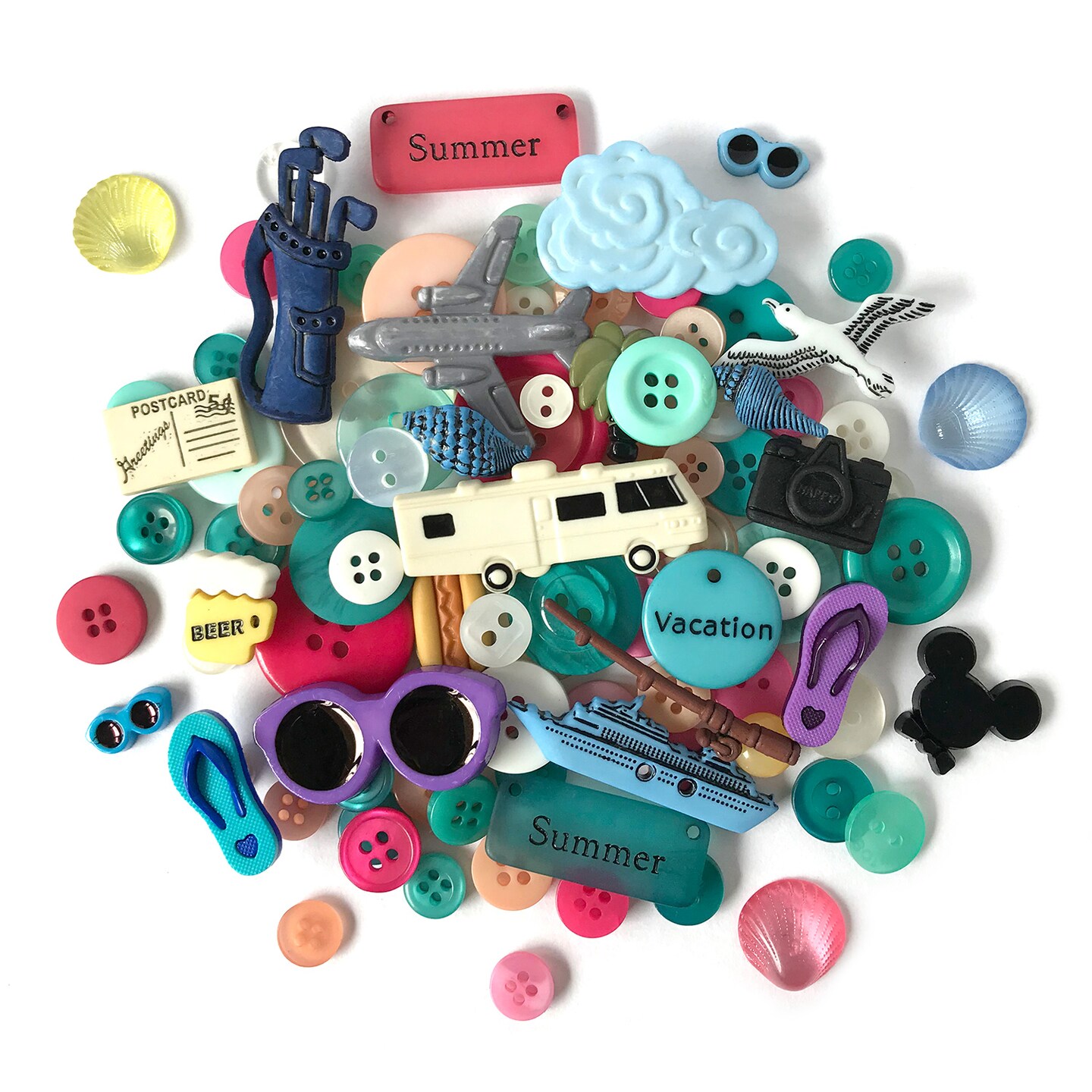 Buttons Galore and More 50+ Novelty Buttons for Sewing & Craft – Summer ...