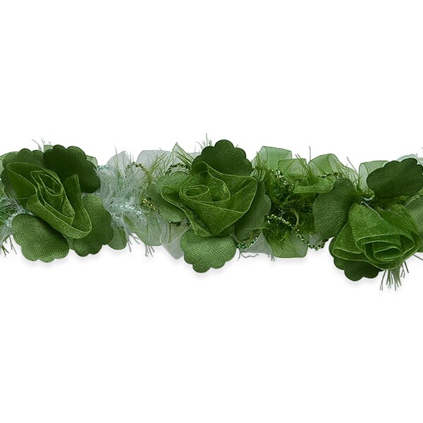 5 yards of Macey Stretch Flower Trim | Michaels
