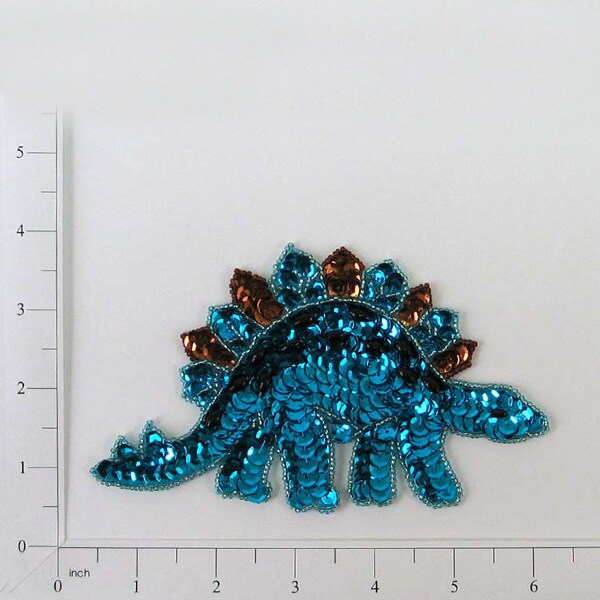 6" x 3 1/2" Eve Stegosaurus Dinosaur Sequin Applique/Patch | Michaels