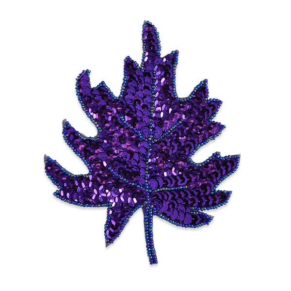 Maple Leaf Sequin Applique/Patch | Michaels