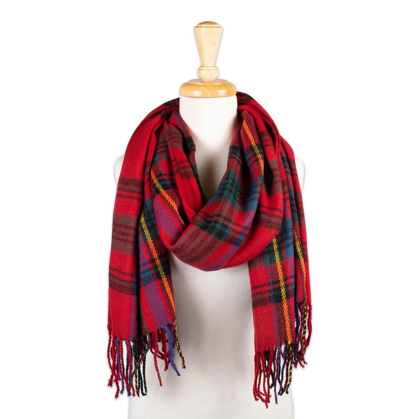 Red Classic Tartan Plaid Scarf | Michaels
