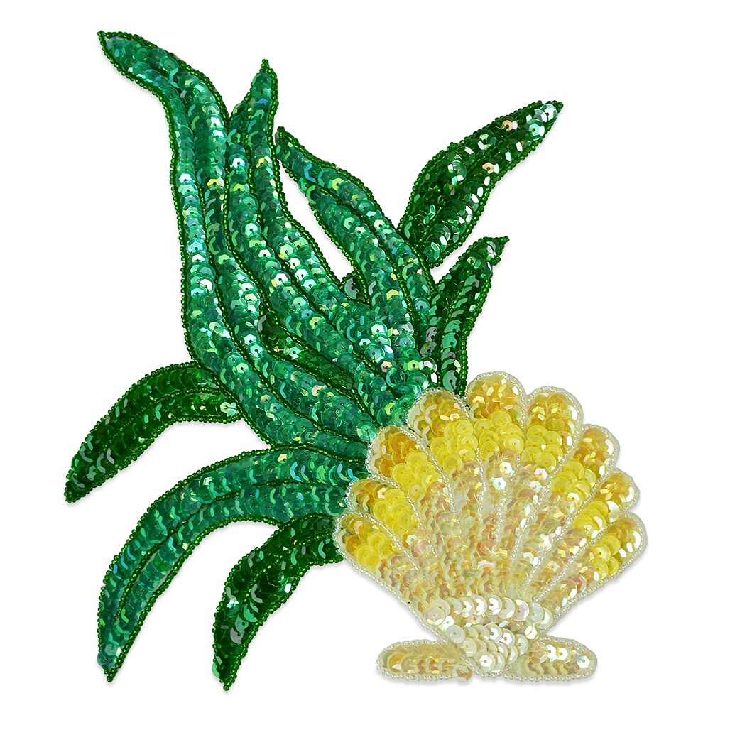 Seaweed and Shell Sequin Applique/Patch | Iron-Ons & Appliques | Michaels