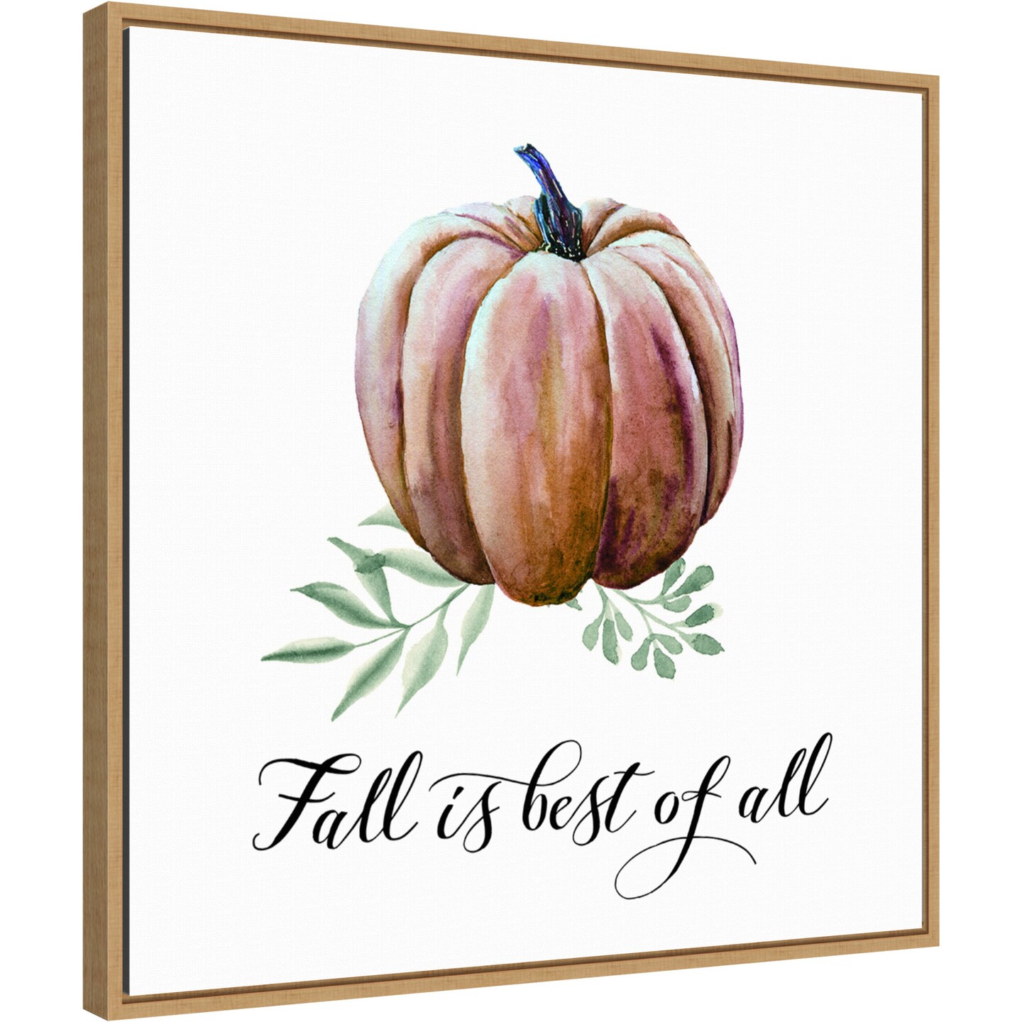 Fall Is Best Of All Pumpkin by Amanti Art Portfolio 22-in. W x 22-in. H ...