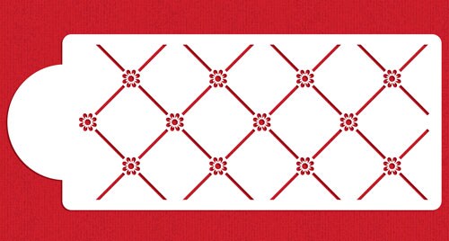 Daisy Lattice Cake Stencil #4 | C379 by Designer Stencils | Cake Decorating Tools | Baking ...