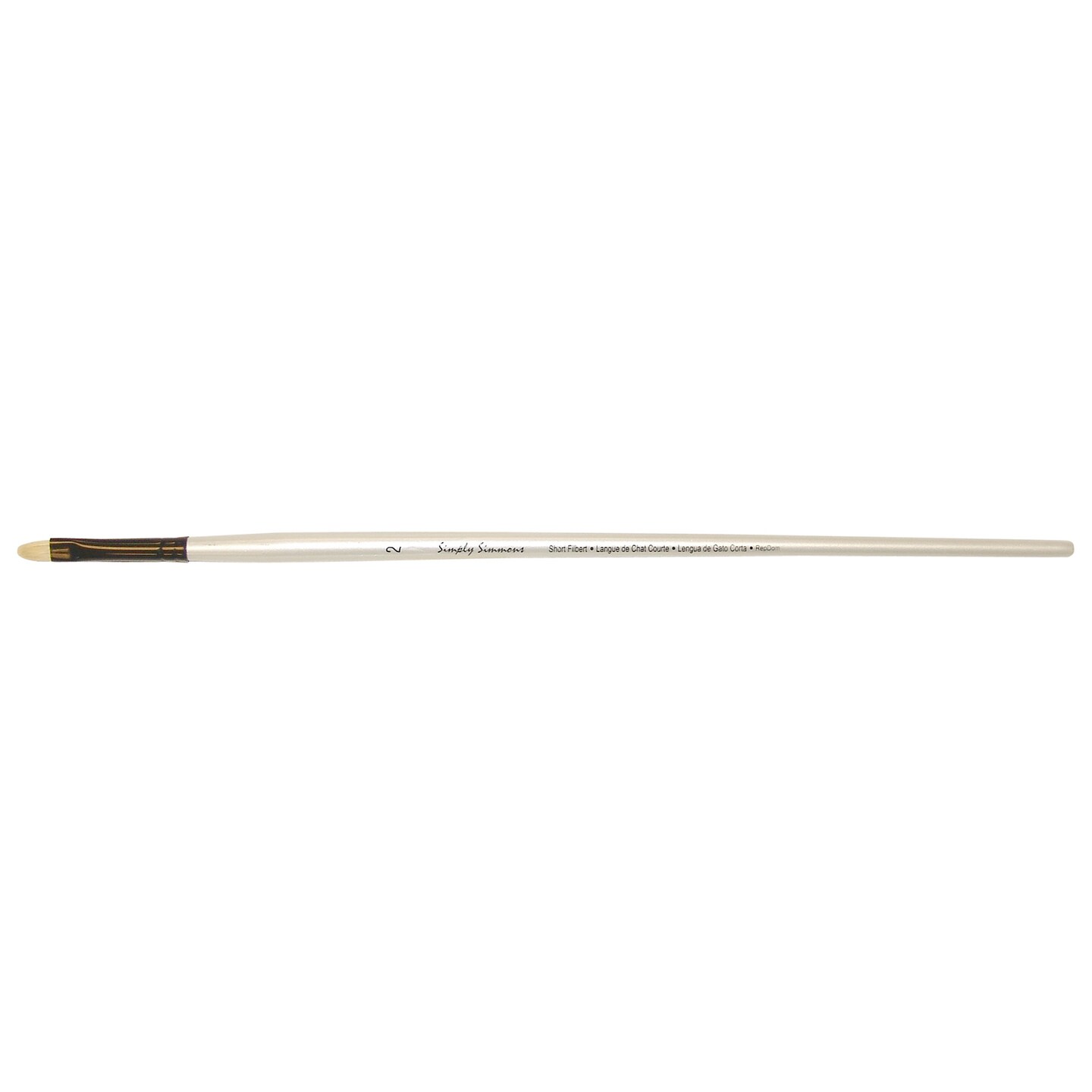 Robert Simmons Simply Simmons Long Handle Brush, Bristle Short Filbert ... Robert Simmons Simply Simmons Long Handle Brush, Bristle Short Filbert ...
