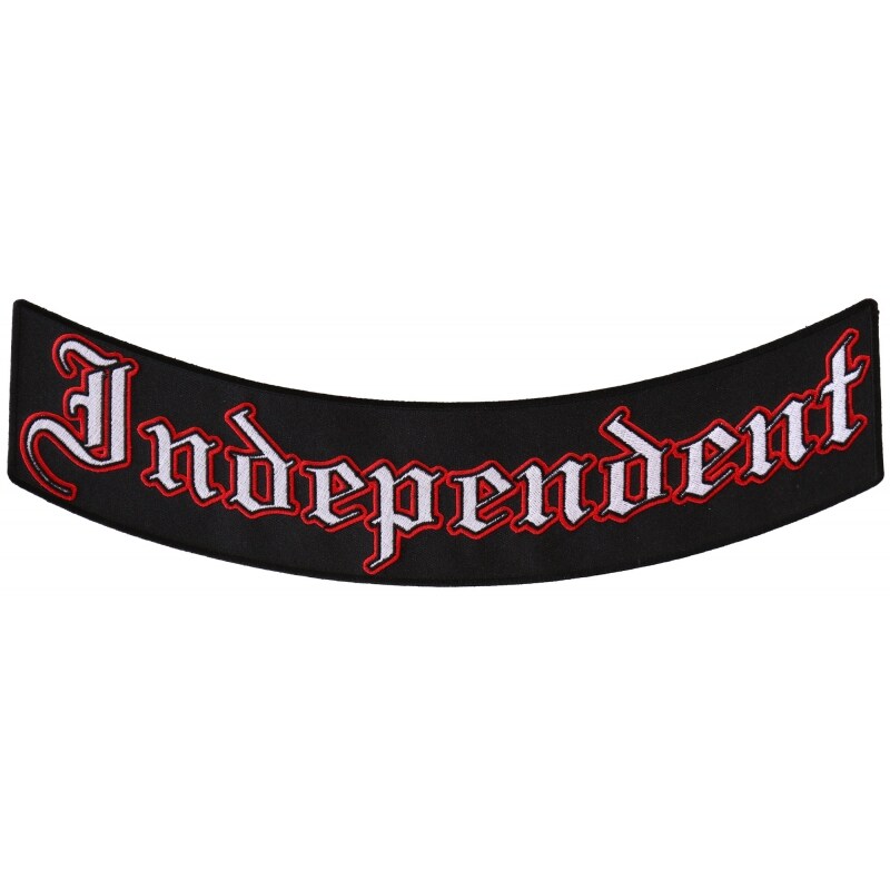 Patch, Embroidered Patch (Iron-On or Sew-On), Large Bottom Rocker Back ...