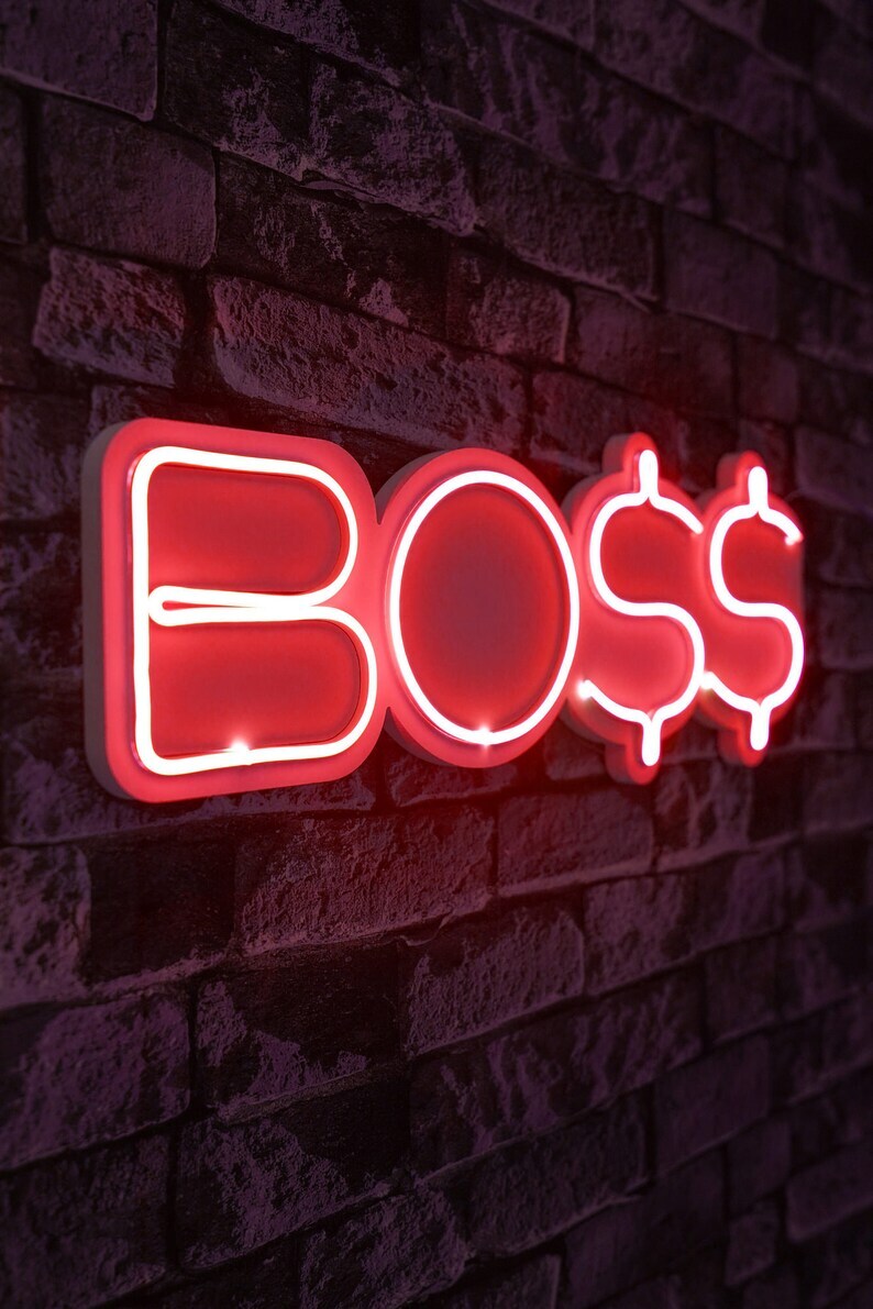 22" Novelty Boss Led Neon Sign Wall Décor - Red | Michaels