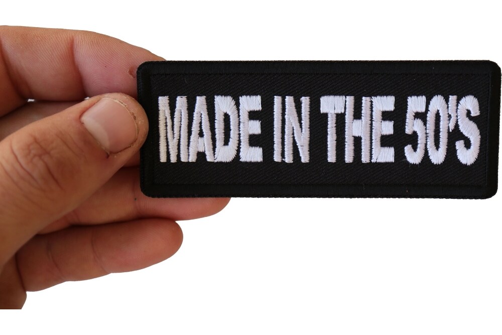 Patch, Embroidered Patch (Iron-On or Sew-On), Made In The 1950s Birth ...