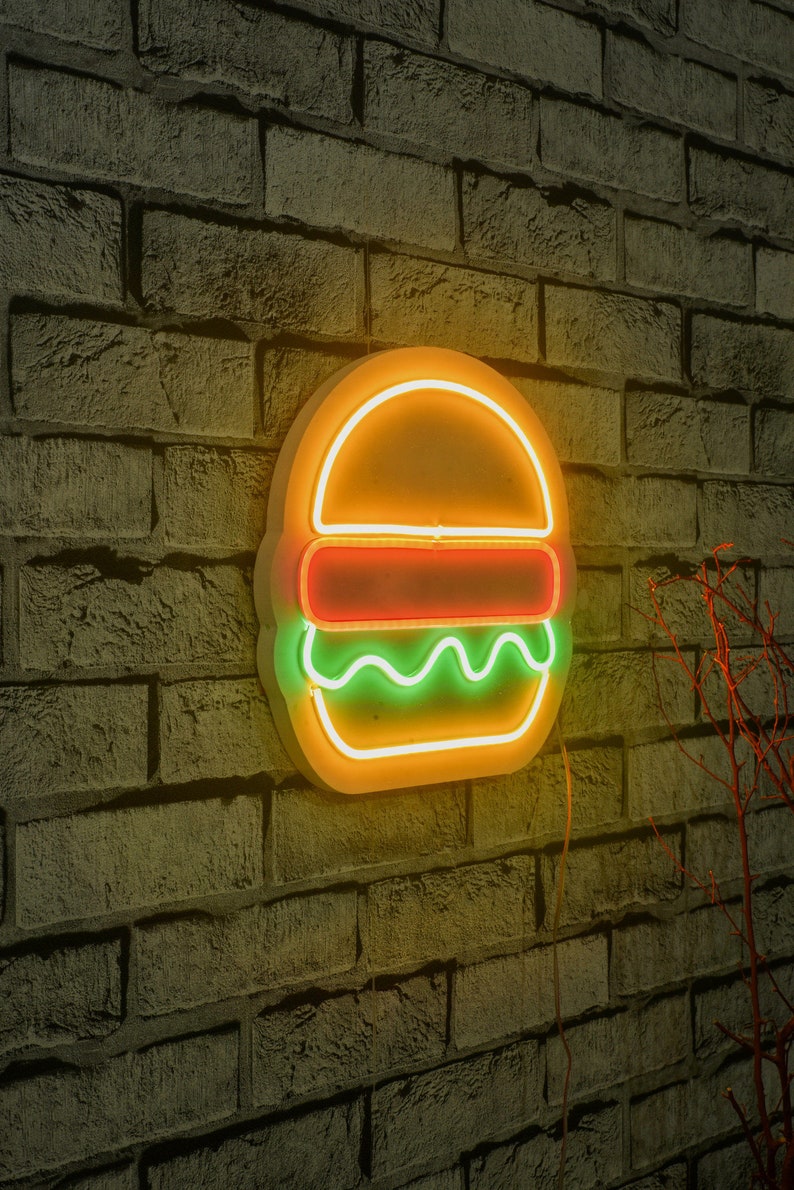 11" Novelty Hamburger Led Neon Sign Wall Décor | Michaels