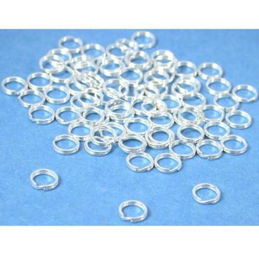 75 Sterling Silver Split Rings Charm Bead Parts 5mm | Michaels