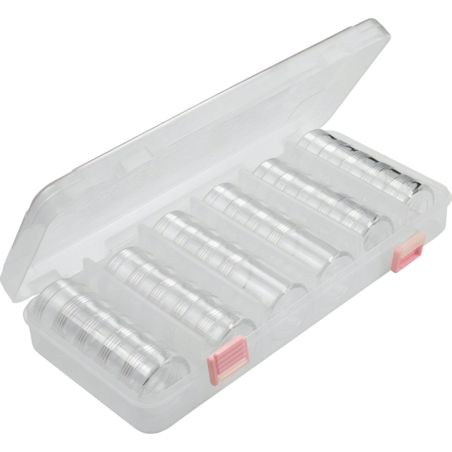 28-in-1 Round Containers Inside a Plastic Storage Box with Stackable SE ...