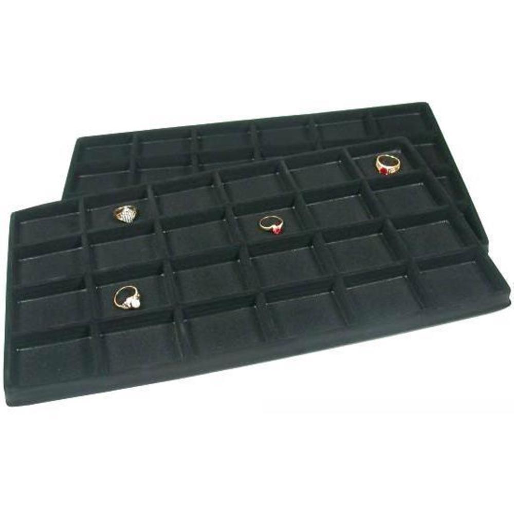 2 Display Tray Insert Black Travel 24 Compartment Box | Michaels