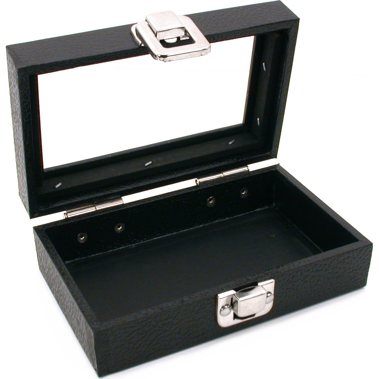 Glass Top Black Jewelry Display Travel Case Box Tray 6" | Michaels