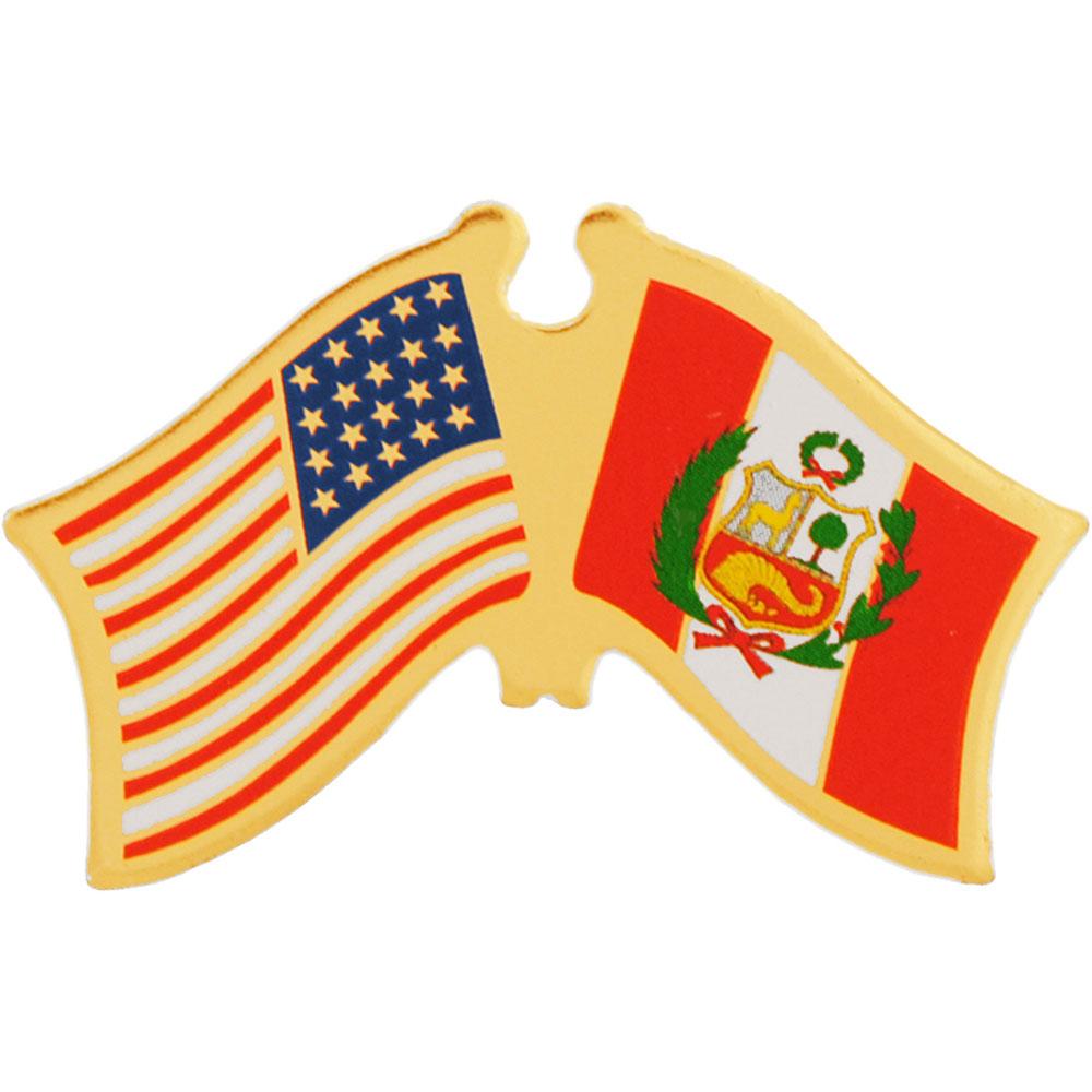 American & Peru Flags Pin 1" | Michaels