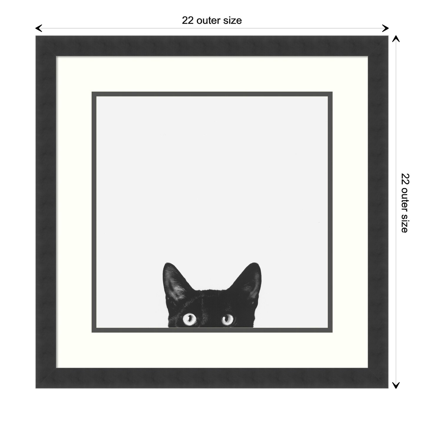 Curiosity (Cat) by Jon Bertelli Wood Framed Wall Art Print | Michaels
