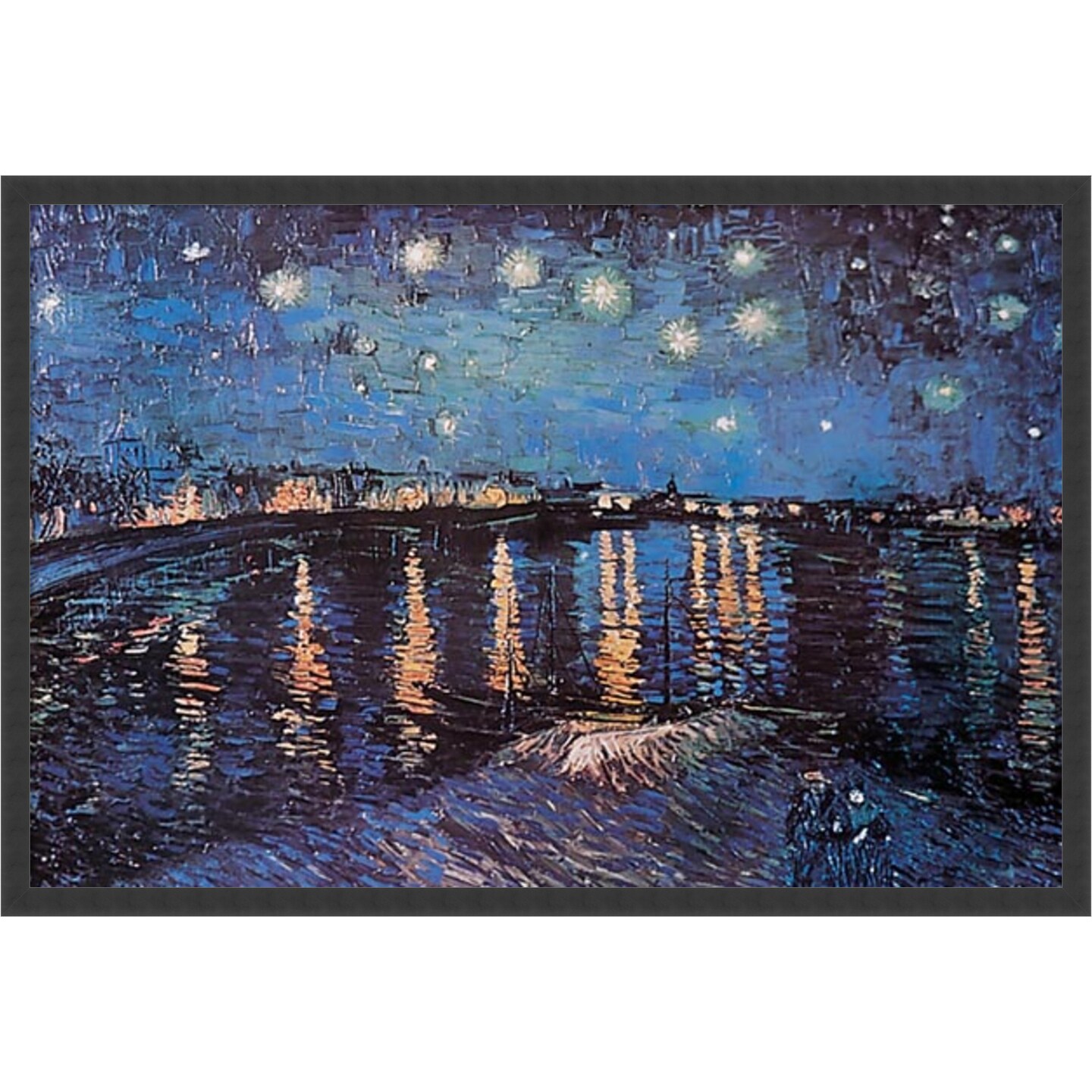 Amanti Art Starlight Over the Rhone by Vincent van Gogh Framed Wall Art ...