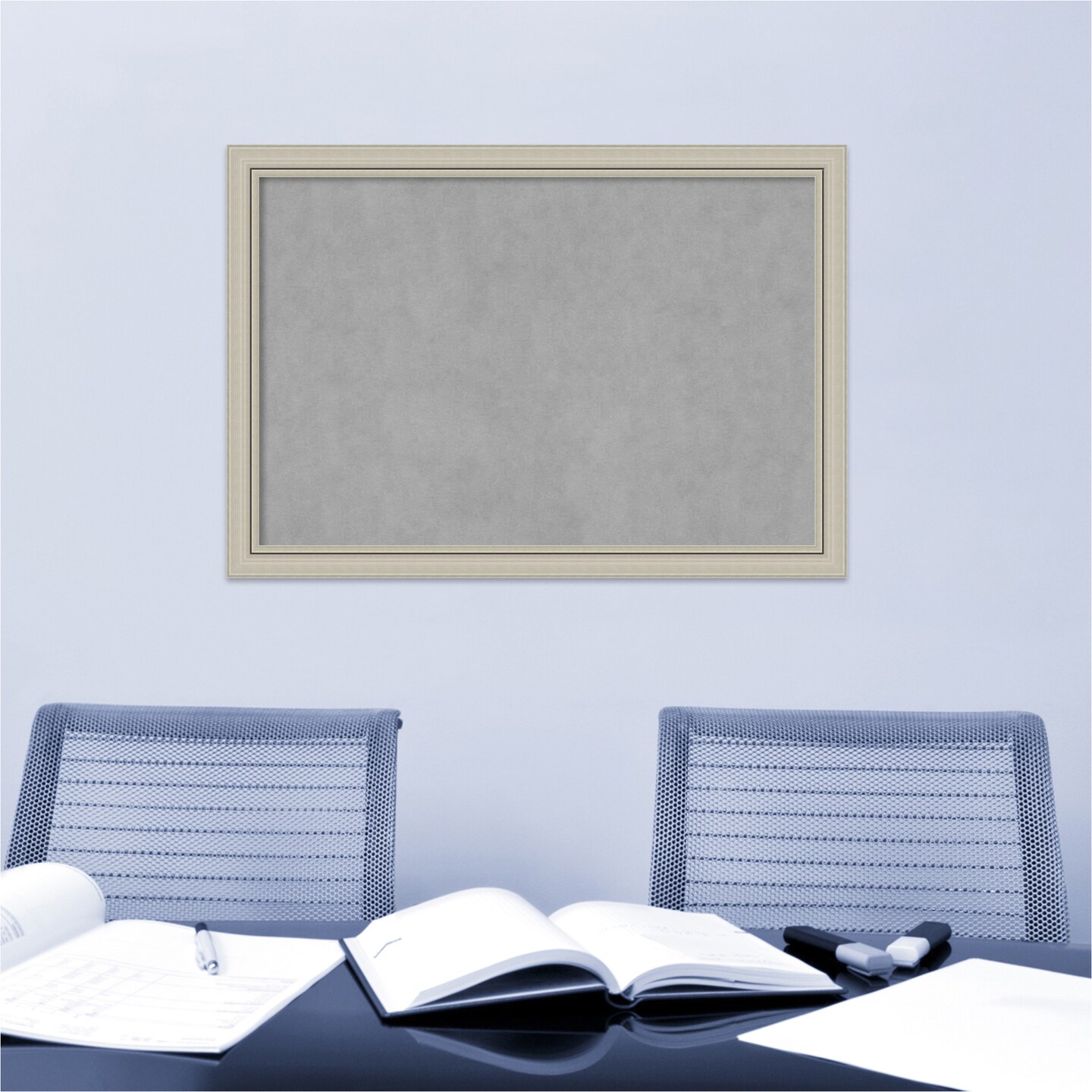 Magnetic Boards, Home Office Boards (40x28 in.) Romano Silver Narrow ...
