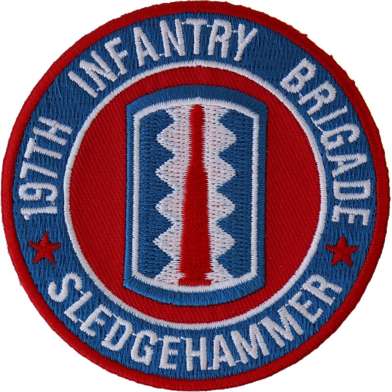 Patch, Embroidered Patch (Iron-On or Sew-On), 197th Infantry Brigade ...