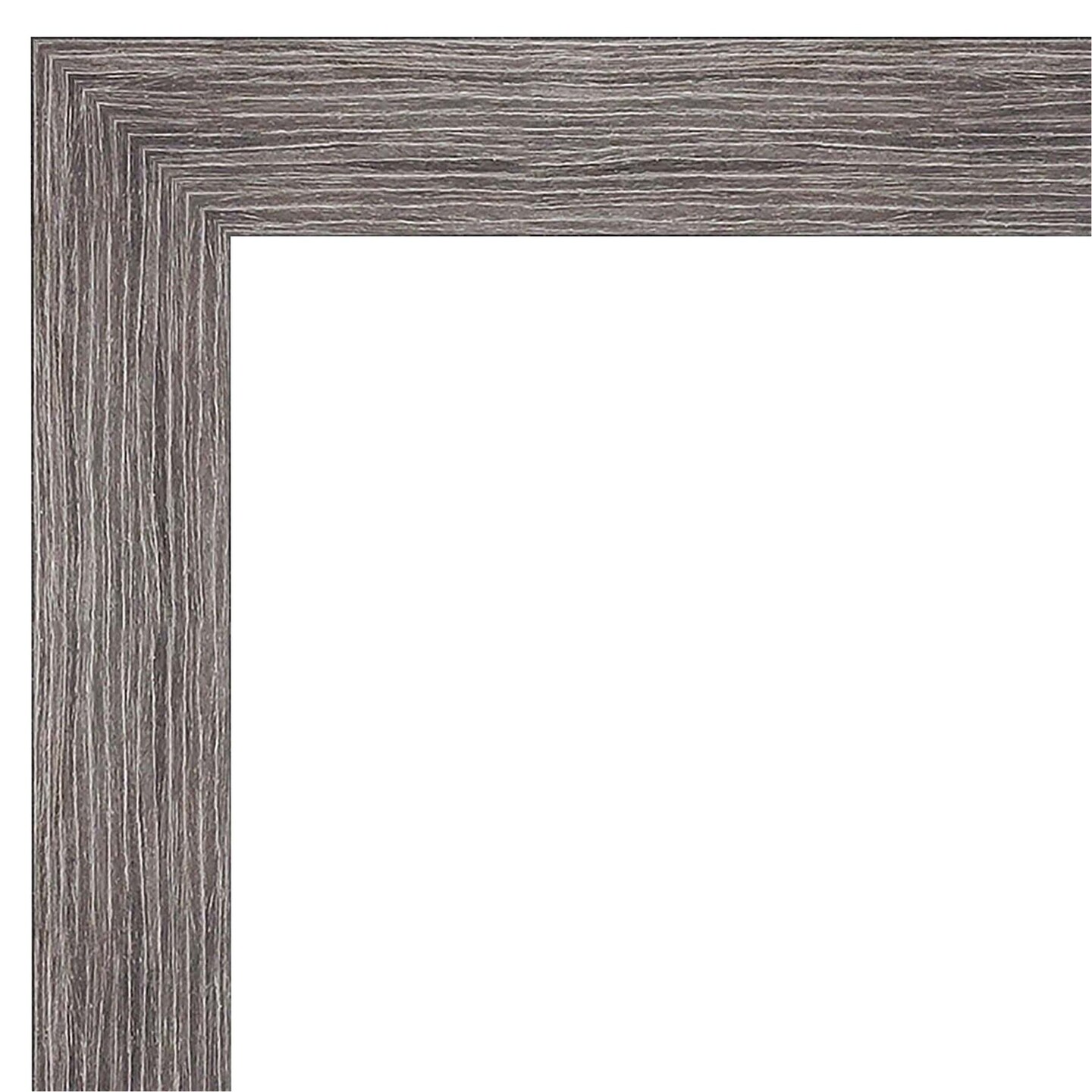Amanti Art Pinstripe Plank Grey Narrow Picture Frame | Wall Frames ...