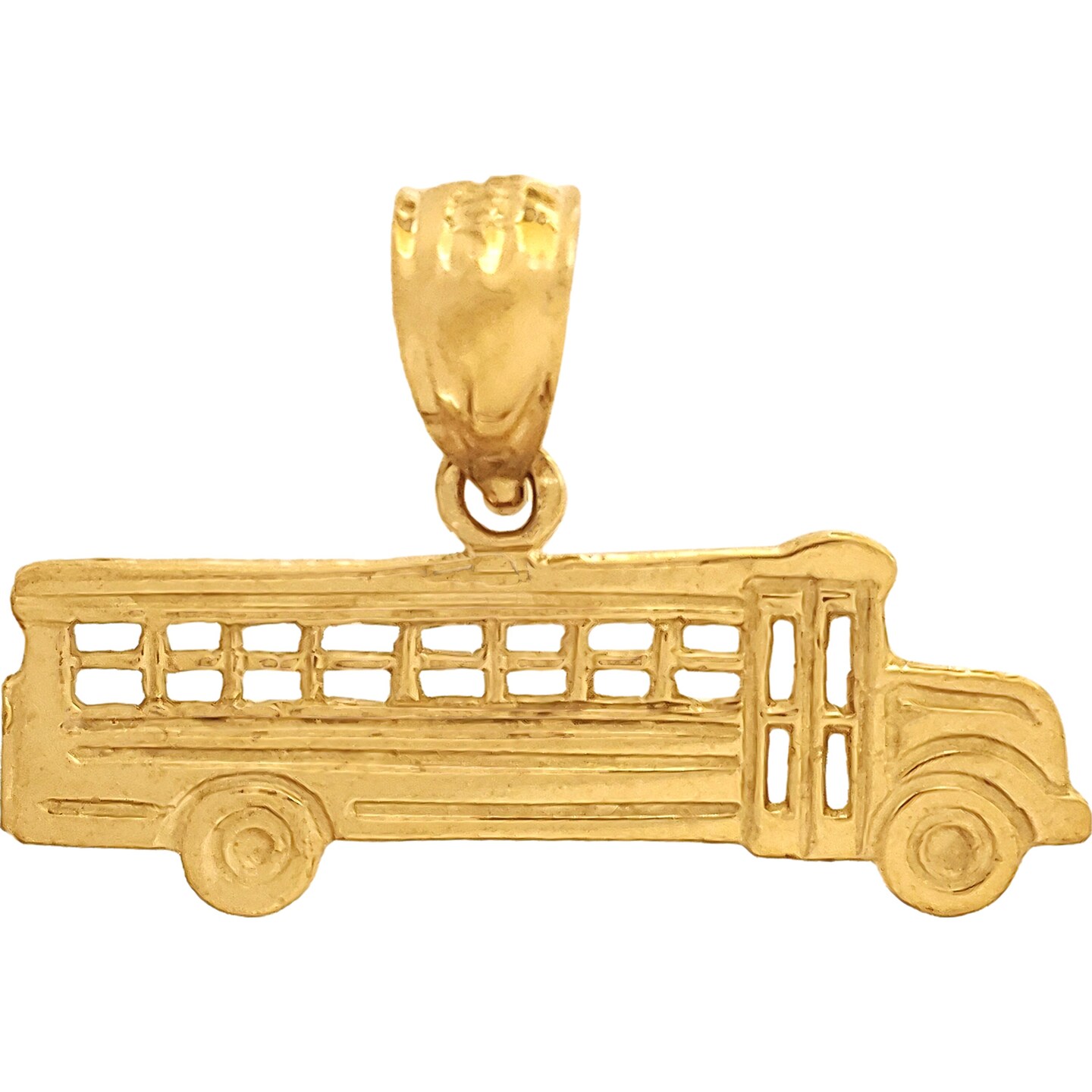 School Bus Charm 14k Gold 9.5mm | Michaels
