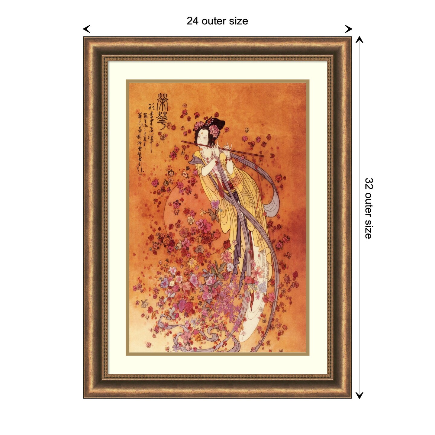 Goddess of Prosperity by Chinese Wood Framed Wall Art Print | Michaels