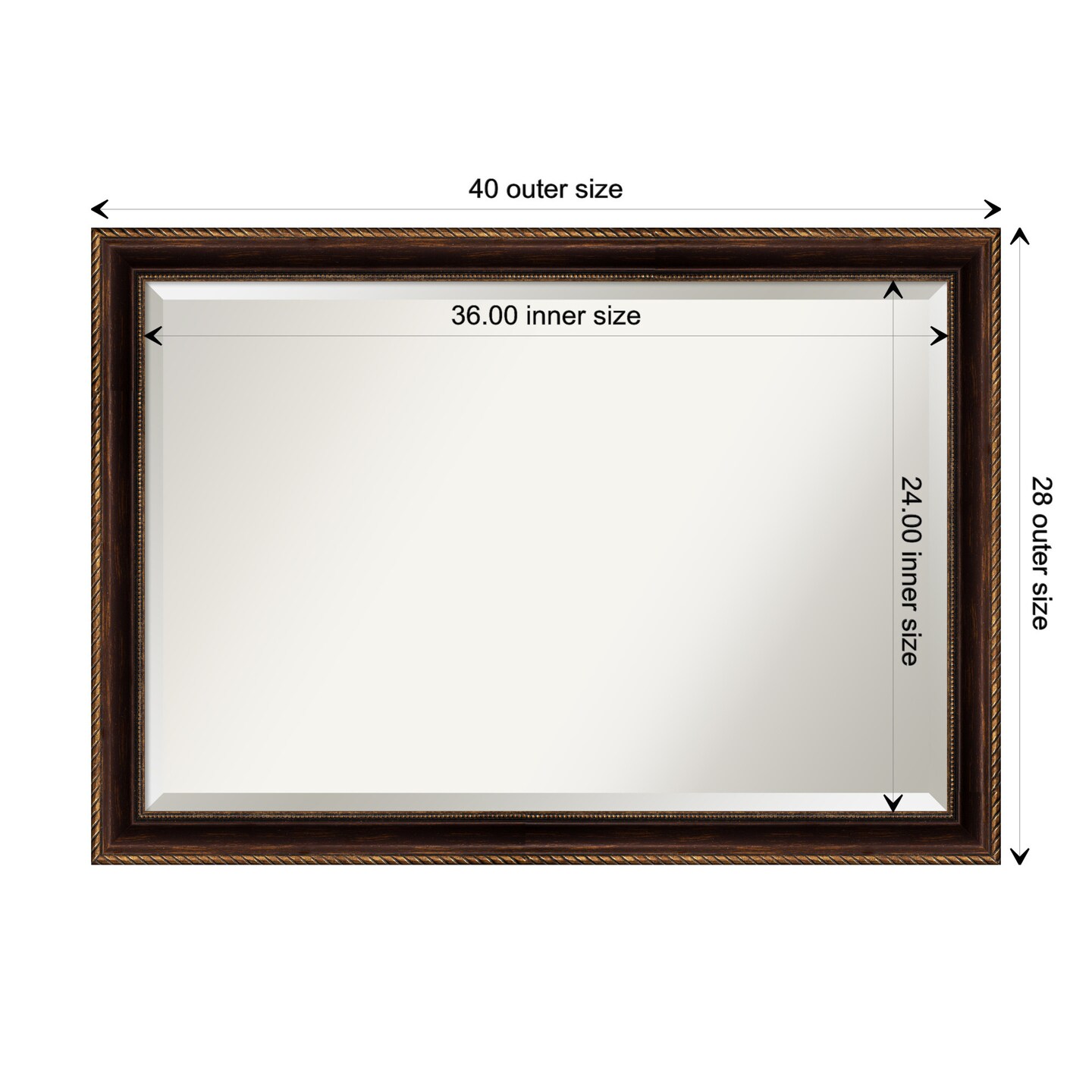 Beveled Bathroom Wall Mirror, Corded Frame | Michaels