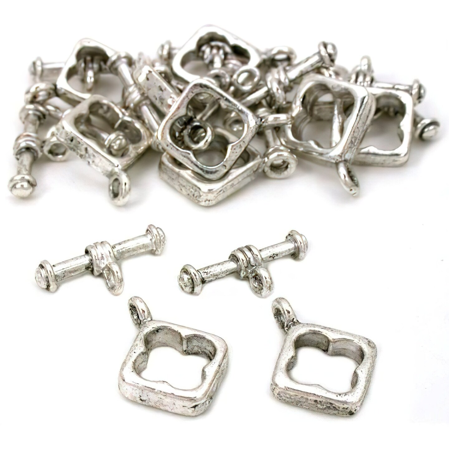 Square Toggle Clasp Antique Silver Plated Approx 12 | Michaels