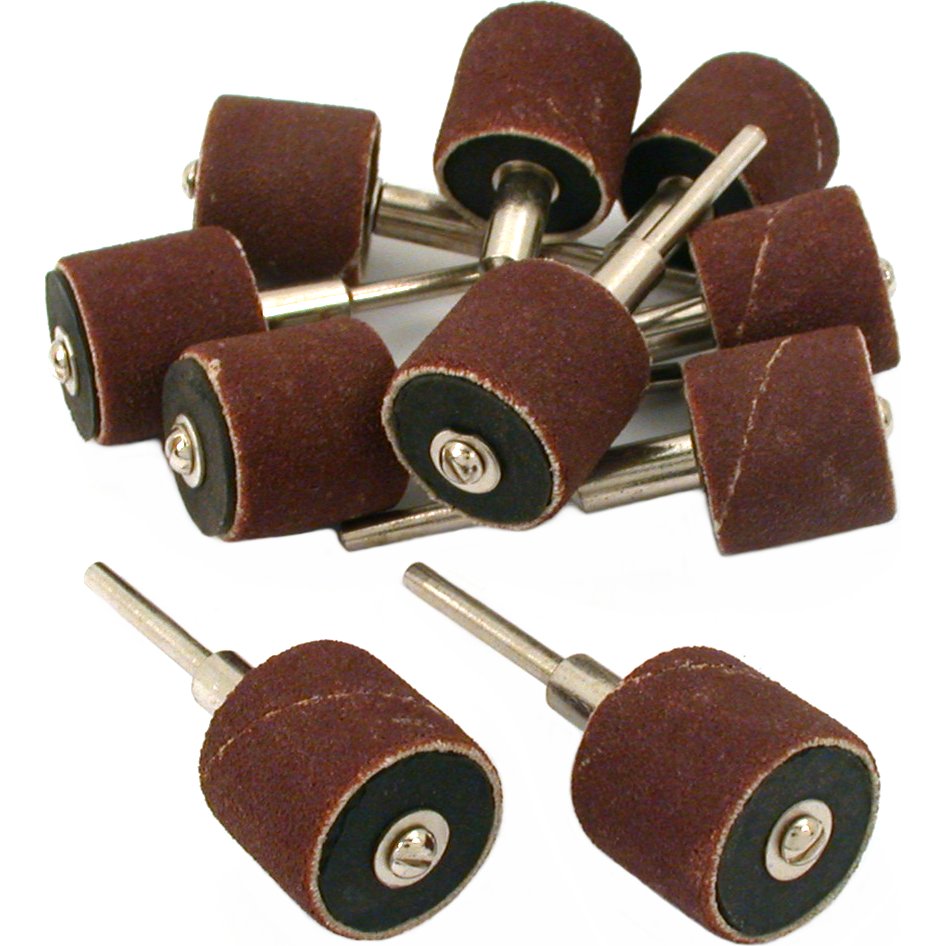 10 Abrasive Sanding Bands Rotary Tool Mandrel Fine .75" | Michaels