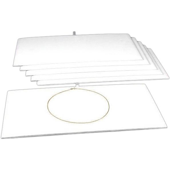 6 White Velvet Jewelry Chain Display Pad Showcase Tray Inserts 14 1/8 ...