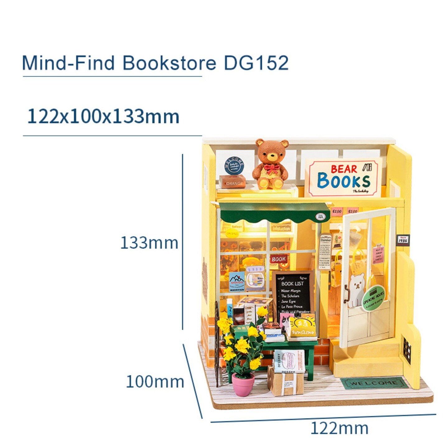 Robotime DIY Miniature House Kit - DG152 Mind-Find Bear Bookstore ...