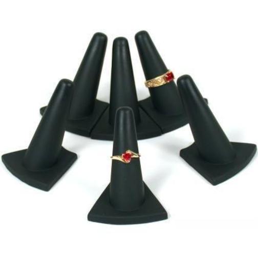 6 Ring Finger Stand Black Rubber Showcase Display Unit | Michaels