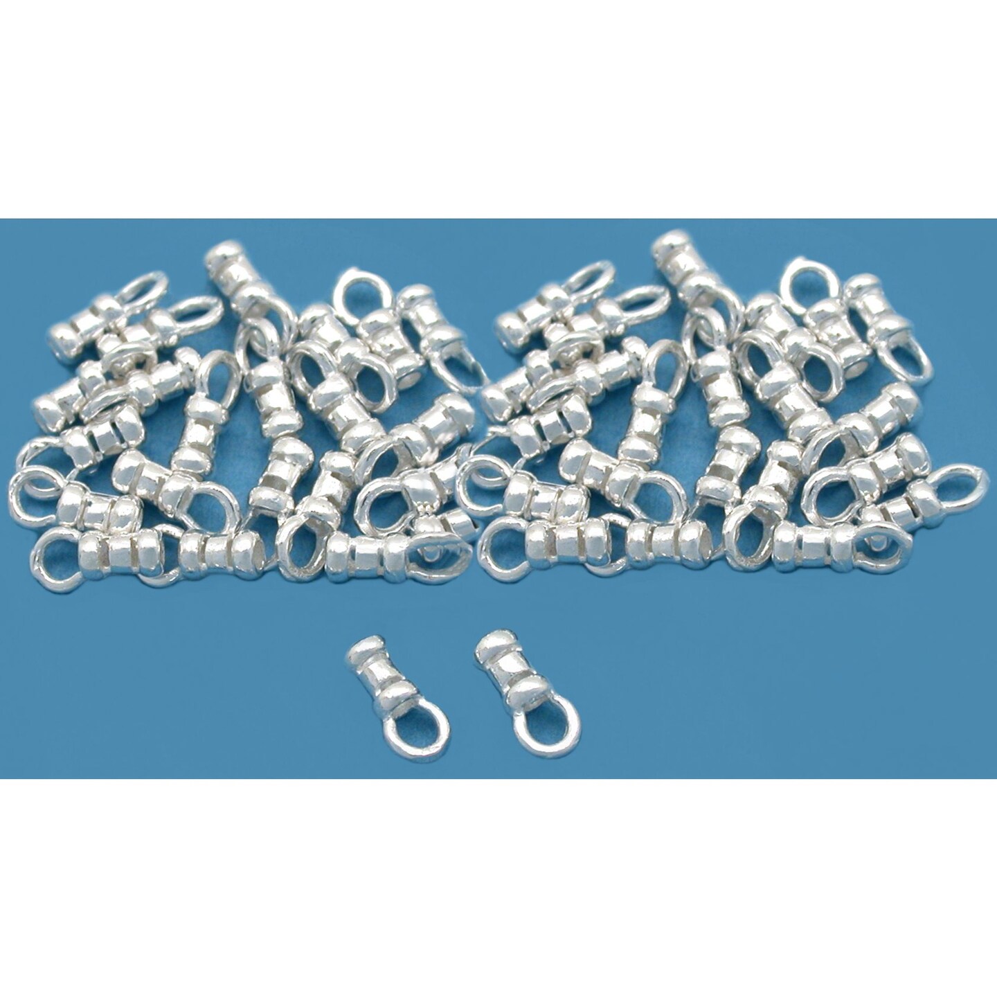 50 Sterling Silver Crimp Necklace Cord End Beading 8mm | Michaels