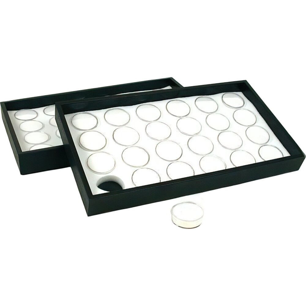2 White 24 Gem Jars Display Insert & Stackable Trays | Michaels
