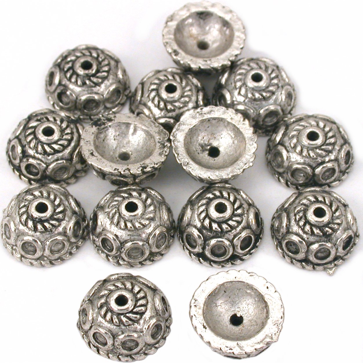 Bali Rope Bead Caps Antique Silver Plt 9.5mm Approx 14 | Michaels