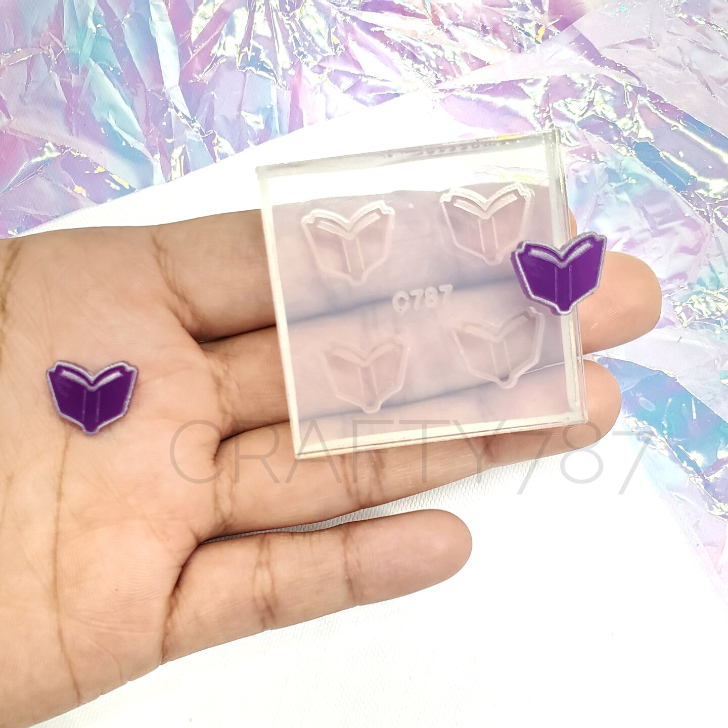 Open Book Stud Earring Mold(A4) | Resin Molds | Michaels