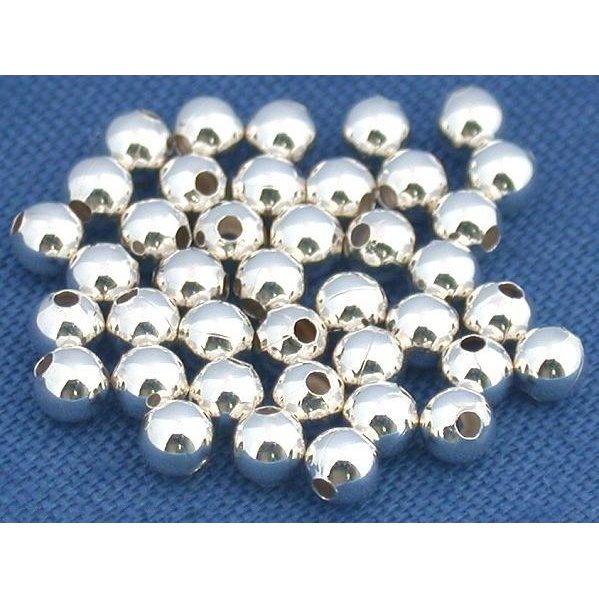 40 Ball Beads Sterling Silver Bead String Round Part | Michaels