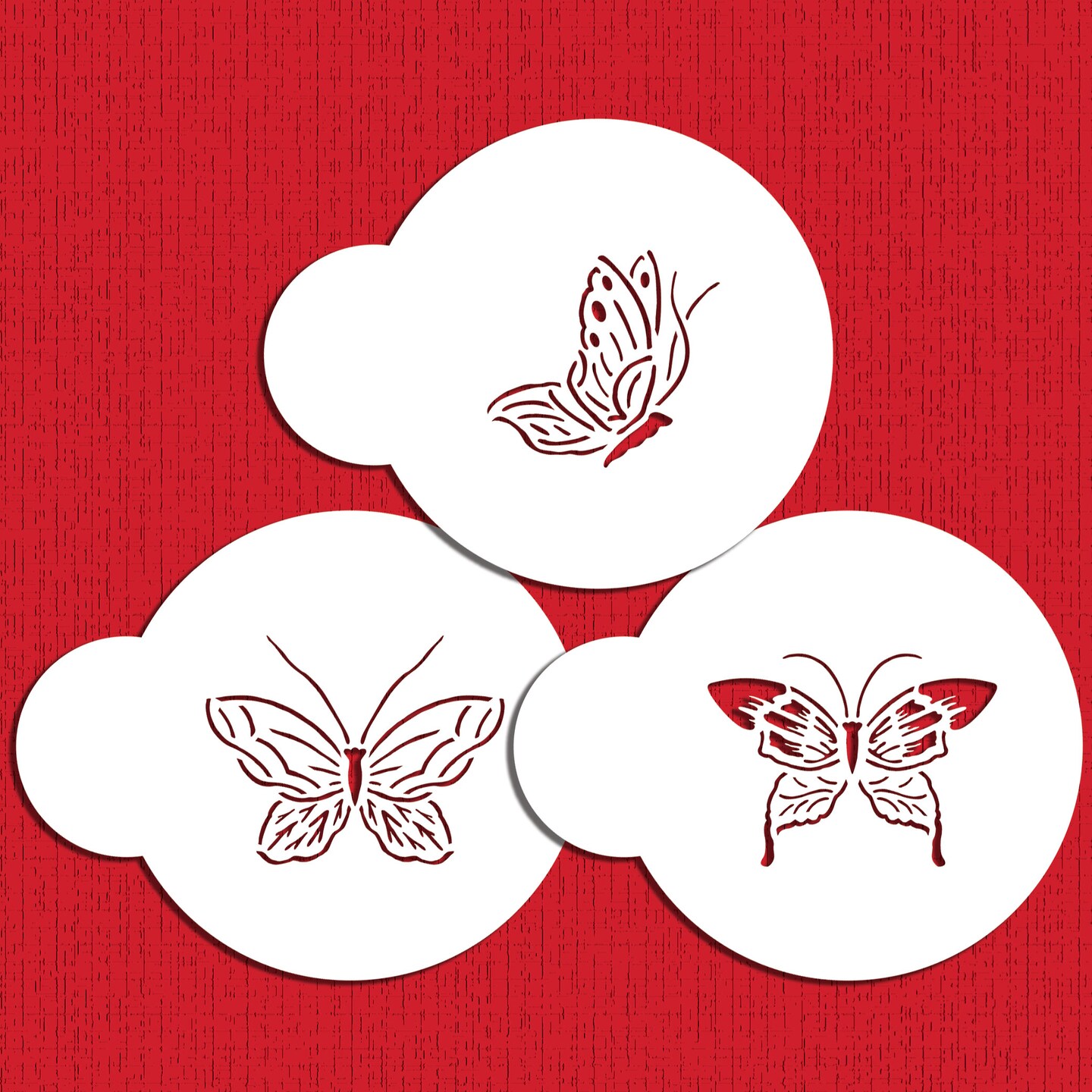 Small Butterfly Cookie Stencils | C195 by Designer Stencils | Cookie Decorating Tools | Baking ...