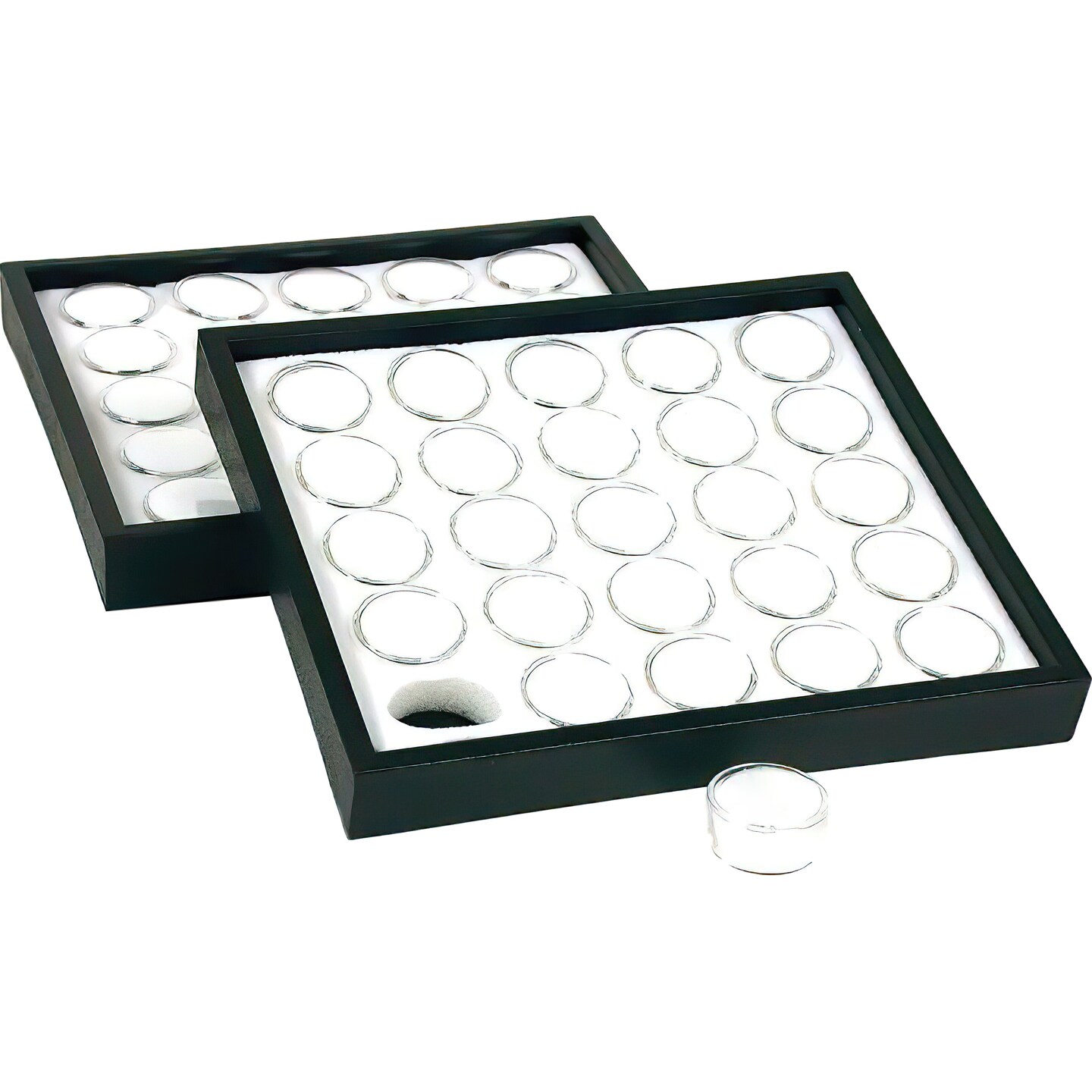 2 25 White Gem Jar Insert with Jewelry Display Tray | Michaels