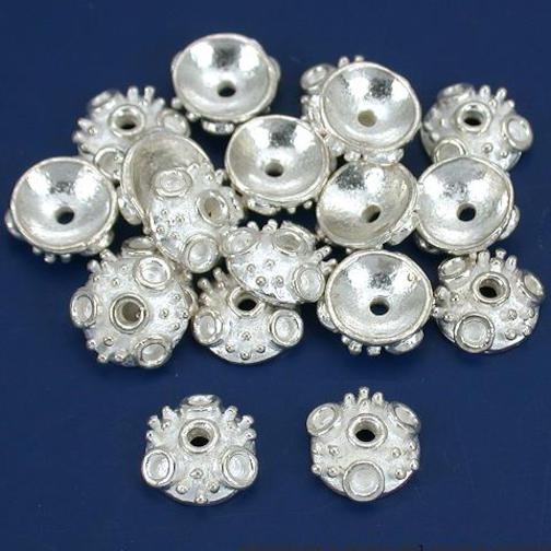 Bali Bead End Caps Silver Plated Beads 10mm Approx 18 | Michaels