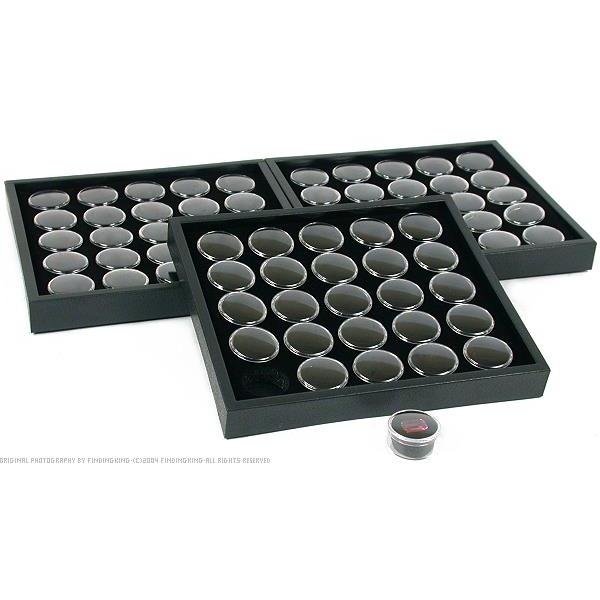 3 25 Black Gem Jars Display & Stackable Tray | Michaels