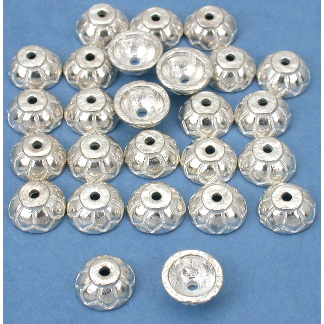 Bali Bead End Caps Silver Plated Beads 8mm Approx 25 | Michaels
