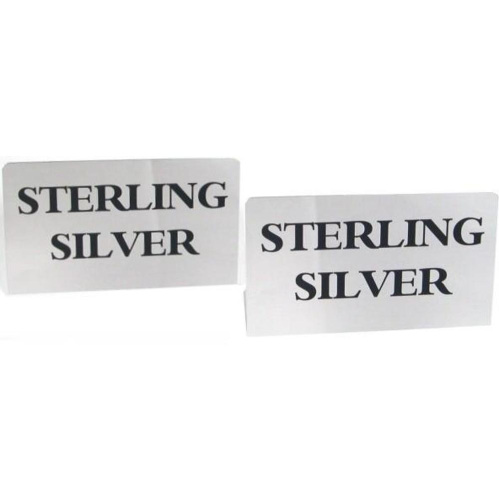2 Sterling Silver Signs Showcase Countertop Displays | Michaels