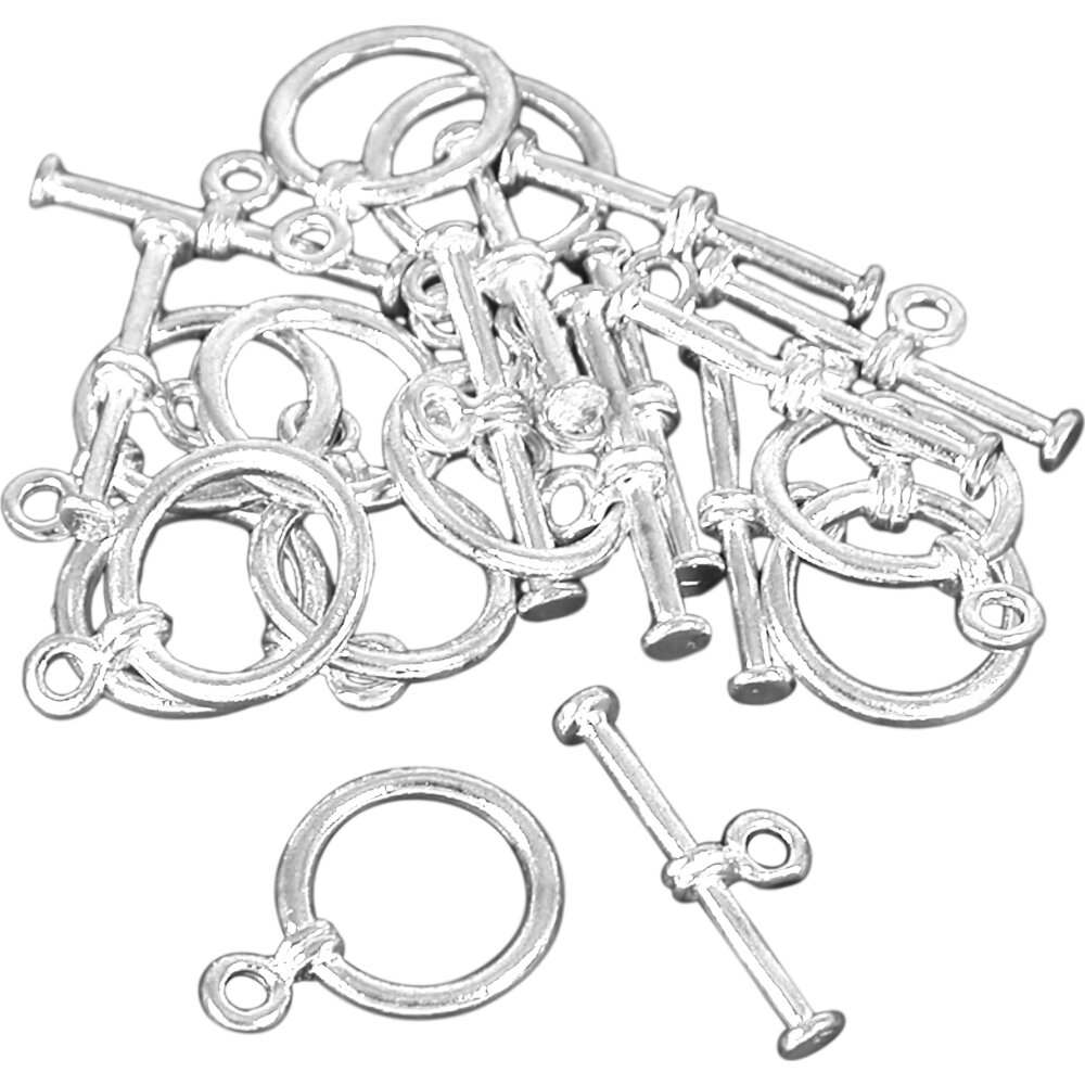 Bali Toggle Clasp Silver Plate Jewelry 19.5mm Approx 11 | Michaels