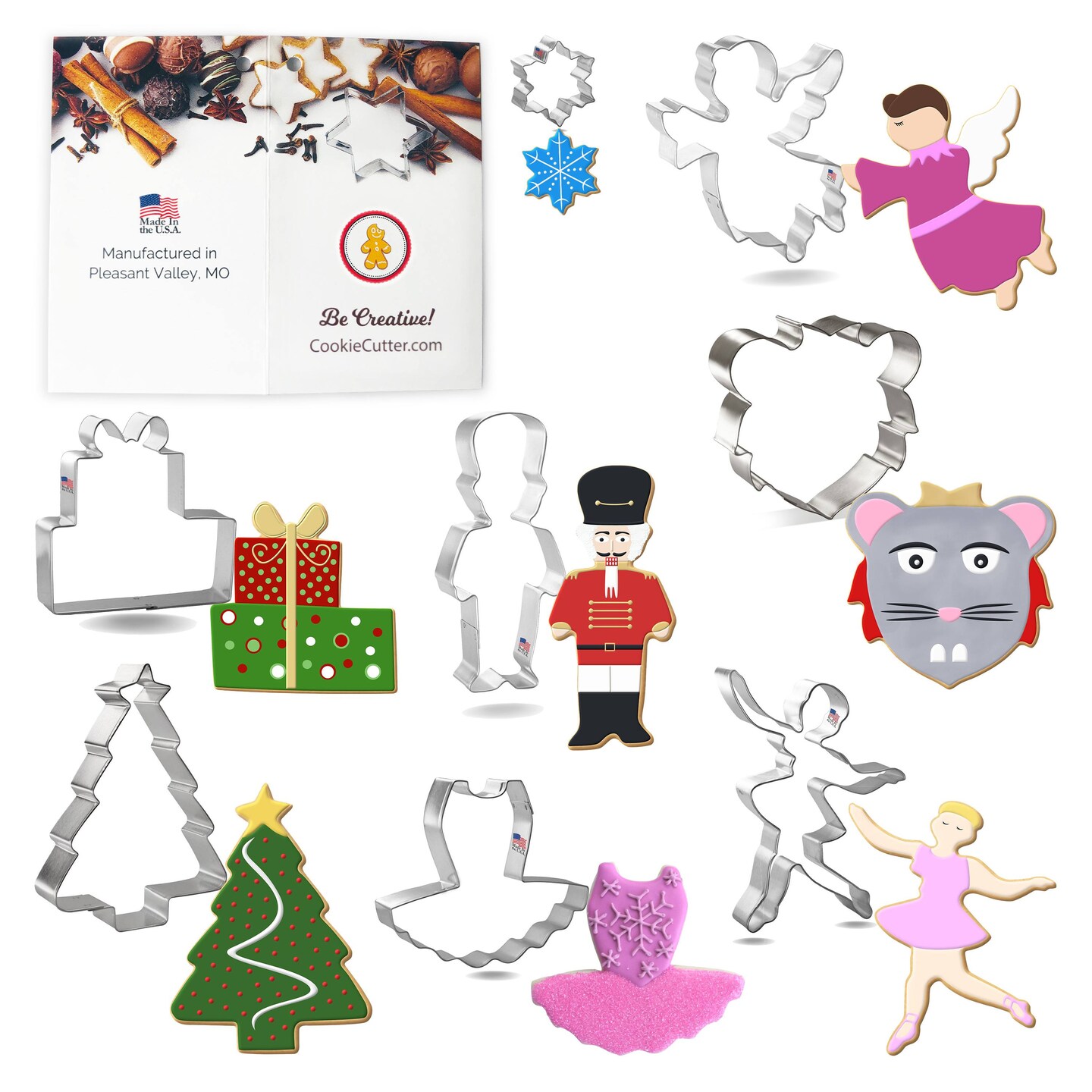CookieCutter.com Nutcracker 8 Piece Cookie Cutters Set, Nutcracker ...
