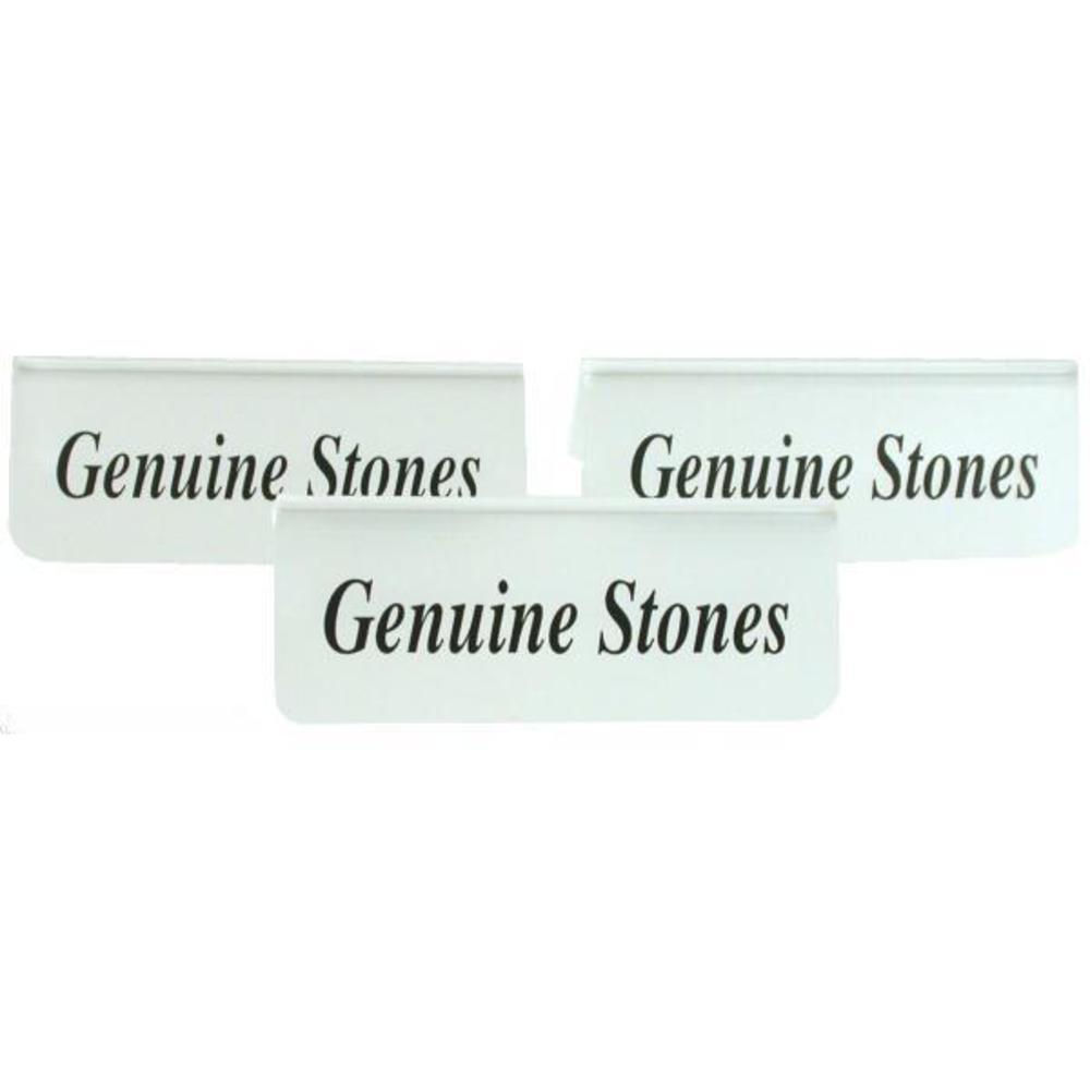 3 Display Signs Genuine Stones Jewelry Fixtures Units | Michaels